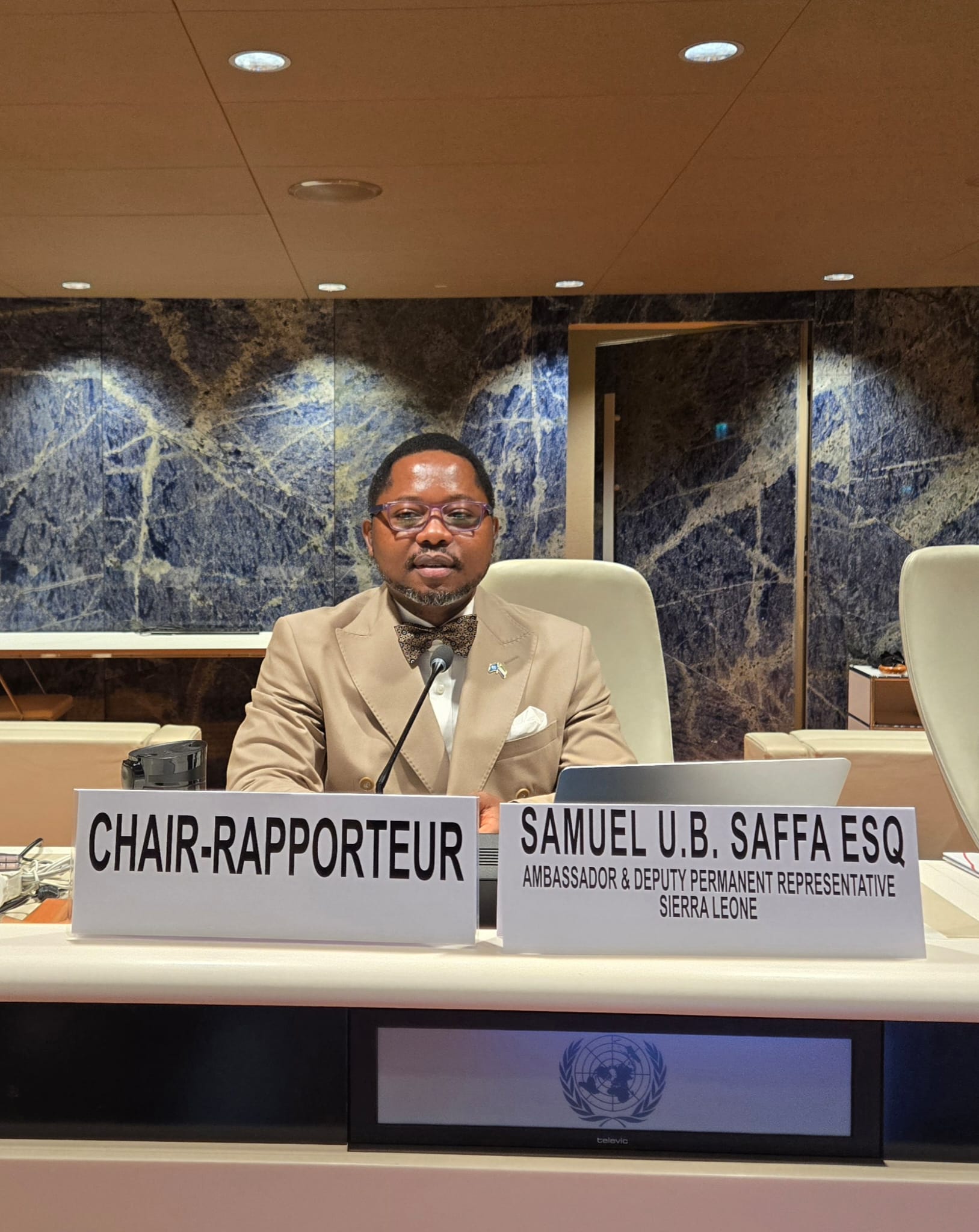 Sierra Leone’s Ambassador Elected Chair-Rapporteur of UN Education ...